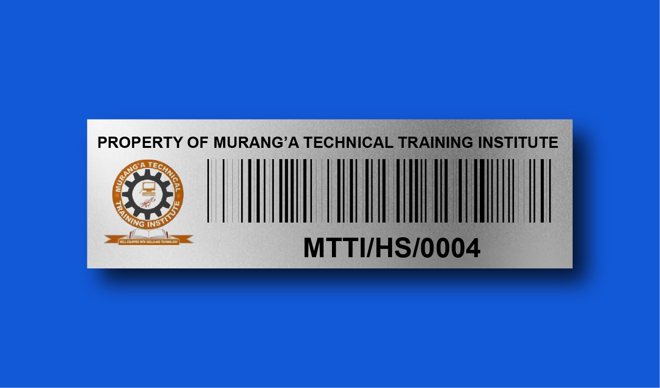 Asset Tagging In Kenya | Aluminium Asset Tags.
