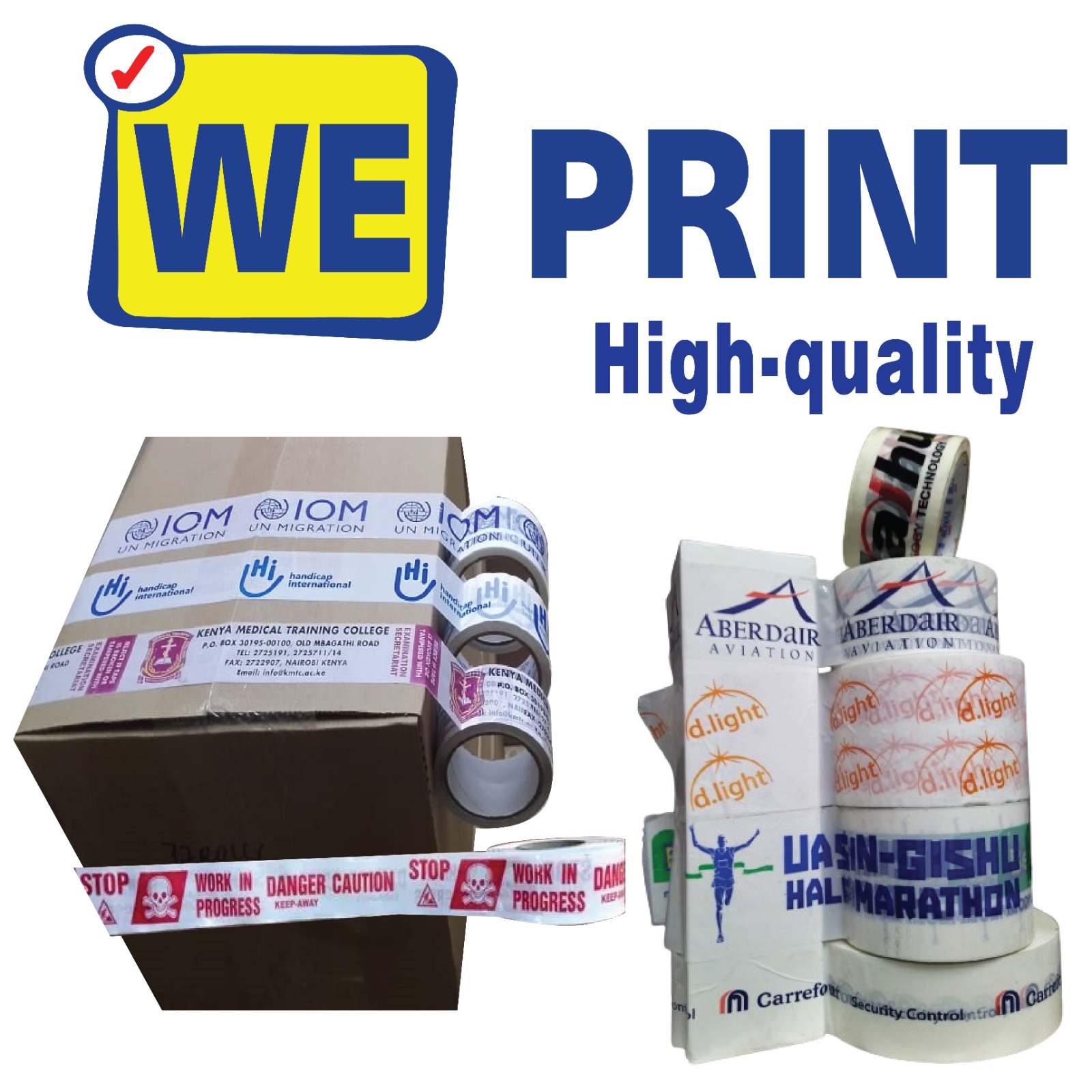 Branded Tapes in Kenya | Tapes Printing